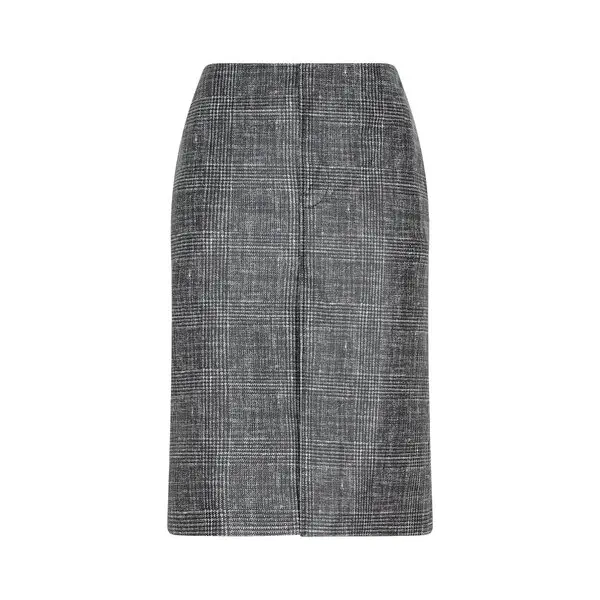 Bottega Veneta Printed Leather Midi Skirt - Black