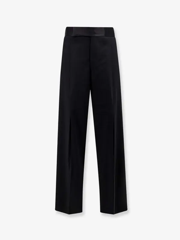 Giorgio Armani Tailored Wool Trousers - Black