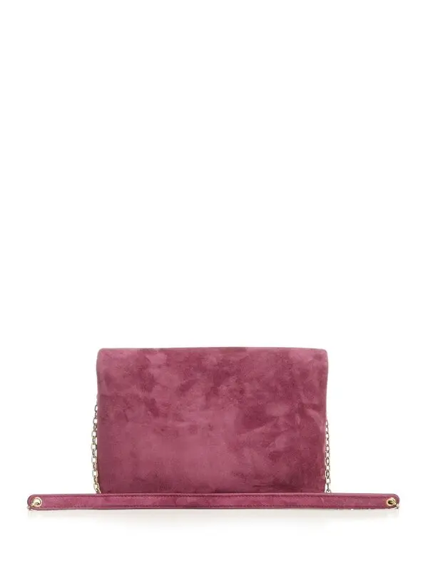Saint Laurent Small Cassandre Chain Clutch - Red