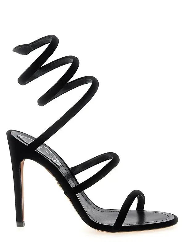 Rene Caovilla Cleo Sandals - Black