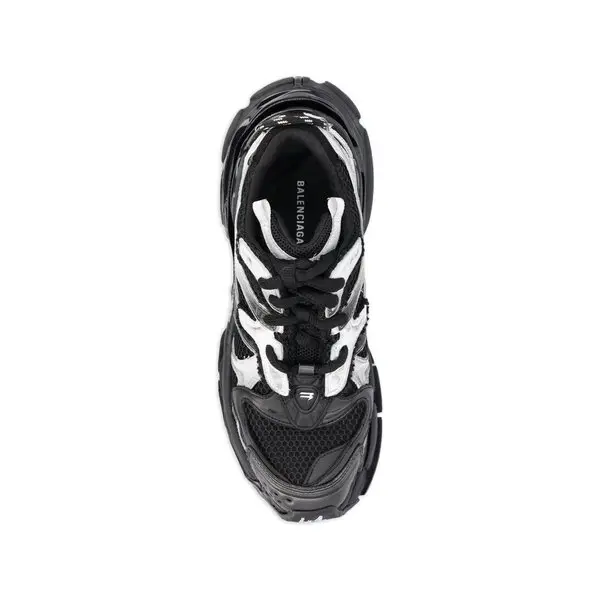 Balenciaga Polyurethane Mesh Trainers - Black
