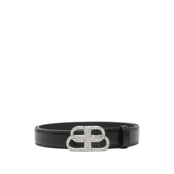 Balenciaga Leather Belt - Black