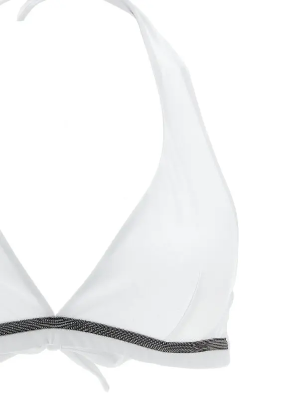 Brunello Cucinelli Bikini Top - White