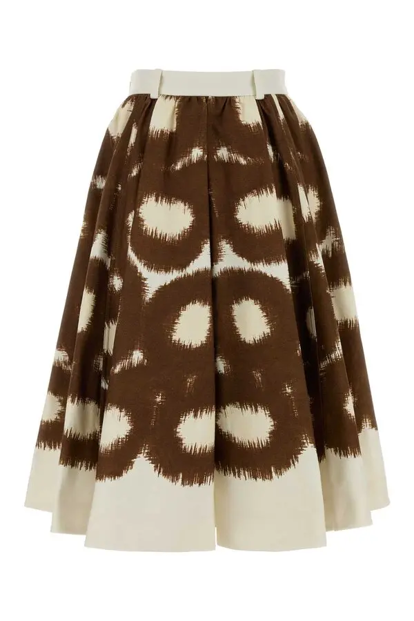 Prada Printed Cotton Skirt