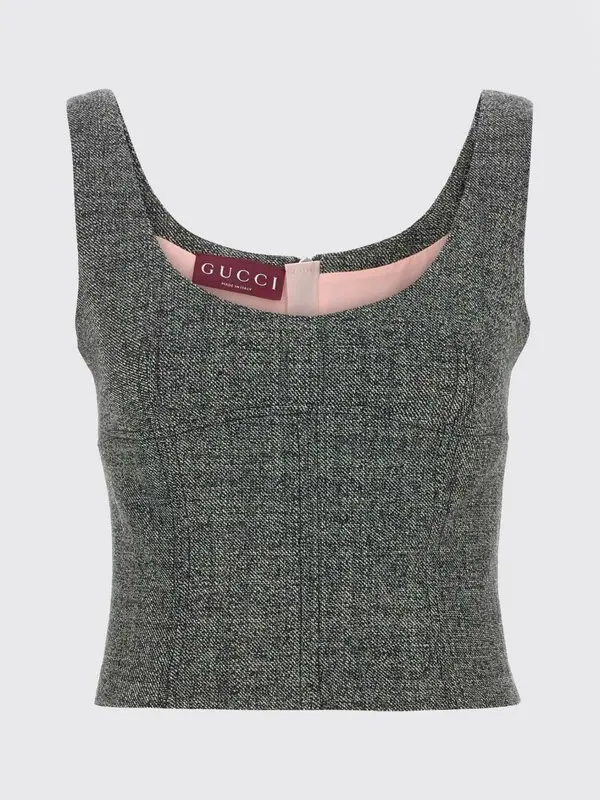 Gucci Wool Crop Top - Black