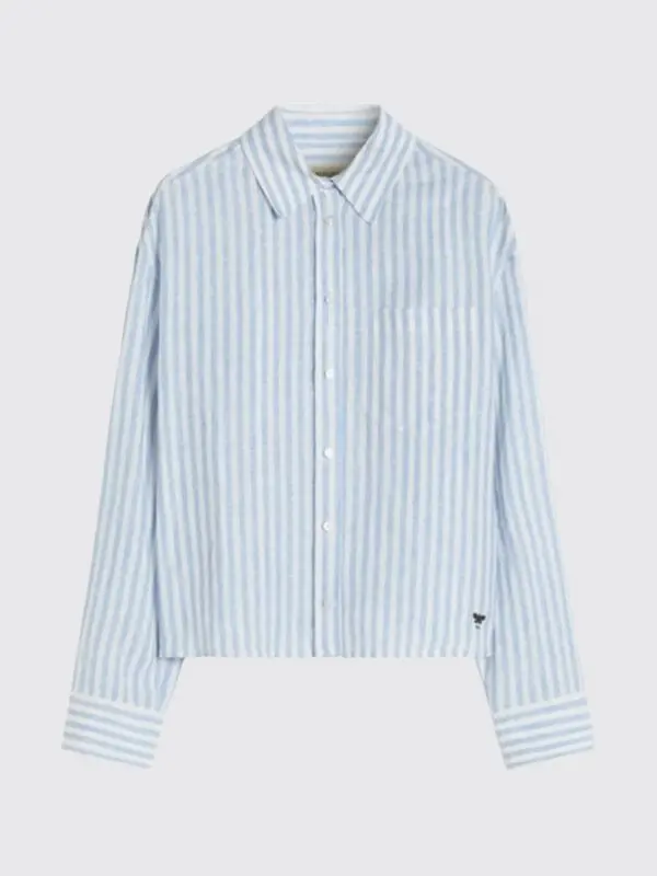 Max Mara Striped Linen Shirt - Blue