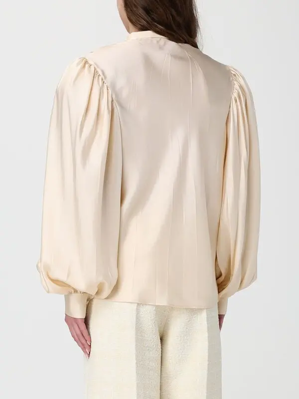Gucci Silk Satin Shirt With Ruffles
