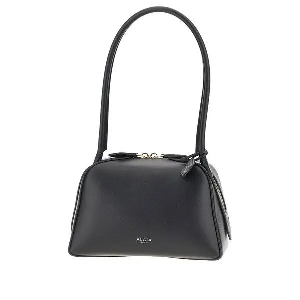 Alaïa Leather Le Bouledogue Bag - Black