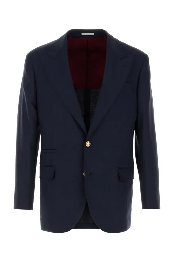 Brunello Cucinelli Navy Wool Blazer