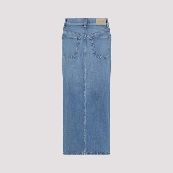 Givenchy Cotton Denim Midi Pencil Skirt
