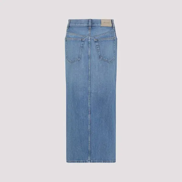 Givenchy Denim Midi Pencil Skirt