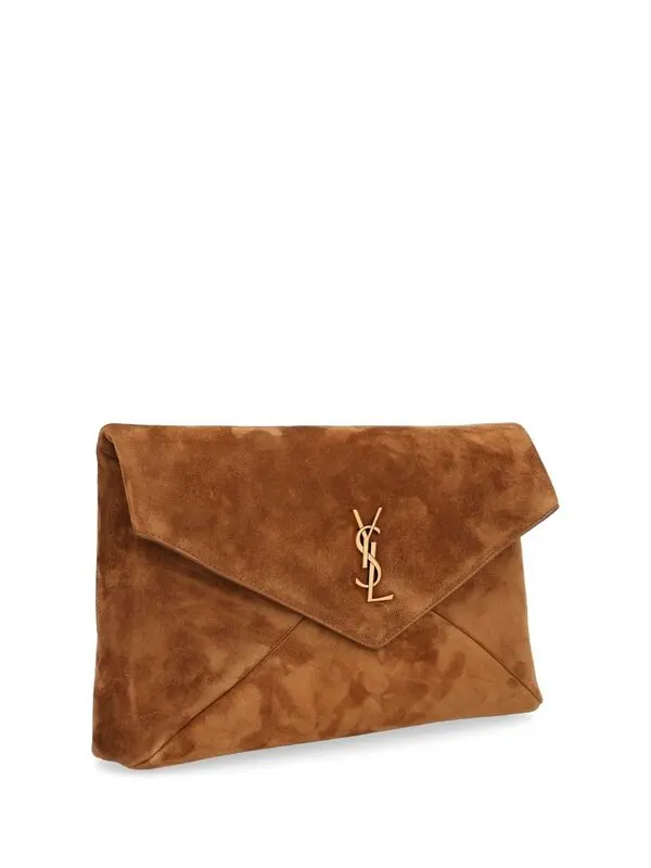 Saint Laurent Large Envelope Pouch - Cream