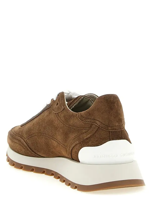 Brunello Cucinelli Monile' Suede Sneakers