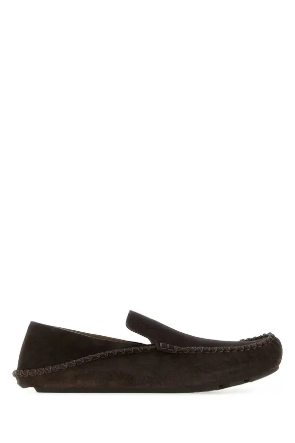 Loewe Dark Suede Rambla Loafers