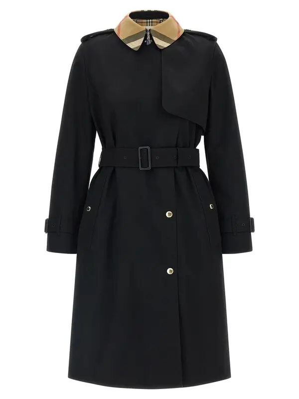 Burberry Sandridge Trench Coat - Black