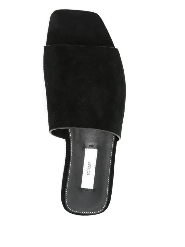TOTEME Velvet Flat Sandals - Multicolor