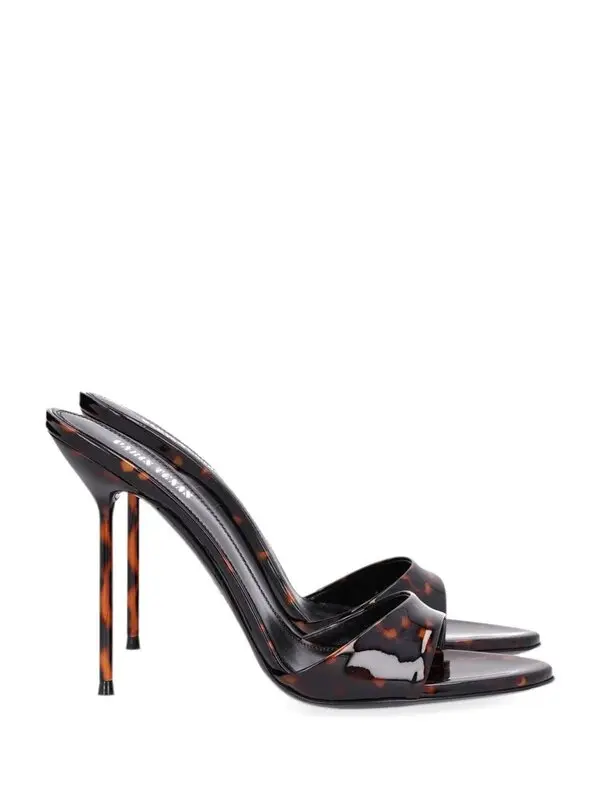 Paris Texas Patent Leather Lidia Mule - Brown