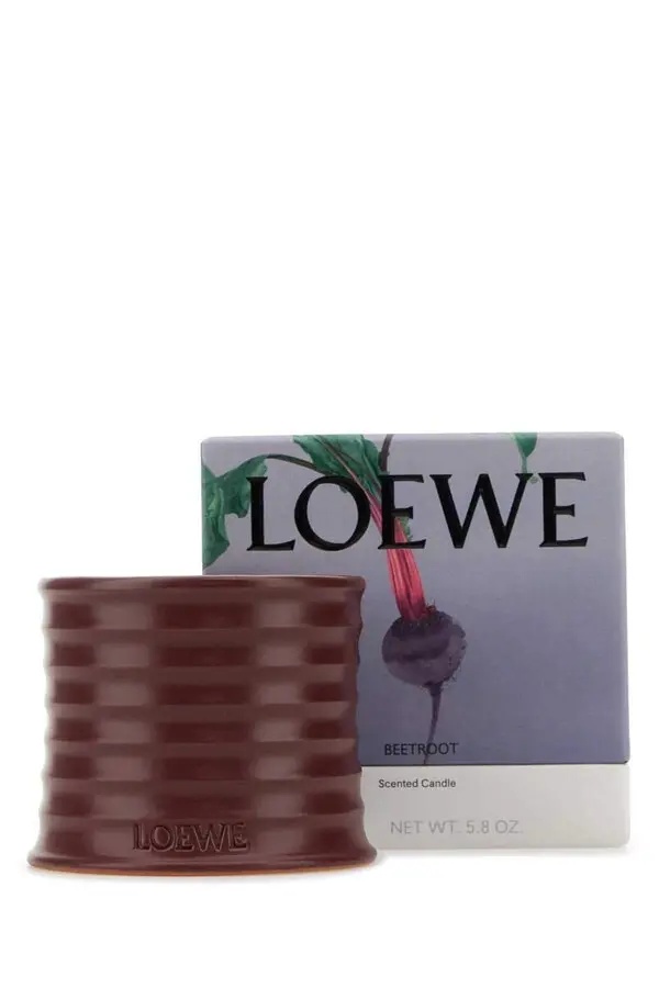 Loewe Small Beetroot Scented Candle - Brown