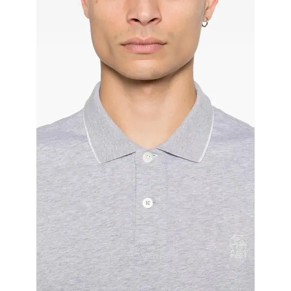 Brunello Cucinelli Grey Polo Shirts