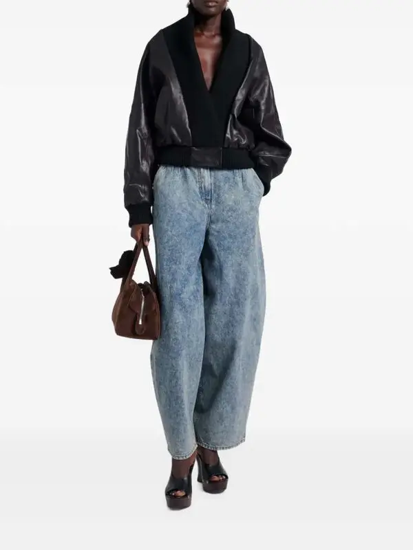 Magda Butrym Ribbed Leather Jacket