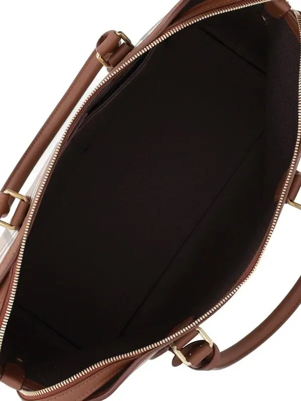Burberry Small Check Tote - Cream