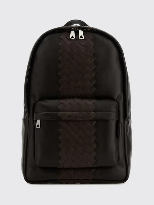 Bottega Veneta Intrecciato Leather Backpack - Brown