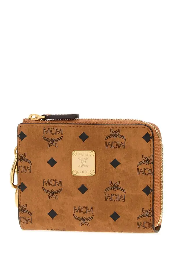 Mcm Printed Canvas Aren Card Holder - Multicolor