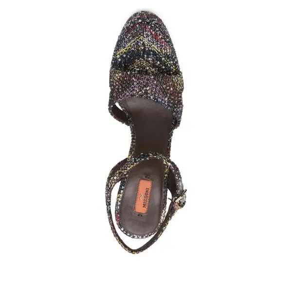 Missoni Platform High Heel Sandals - Black