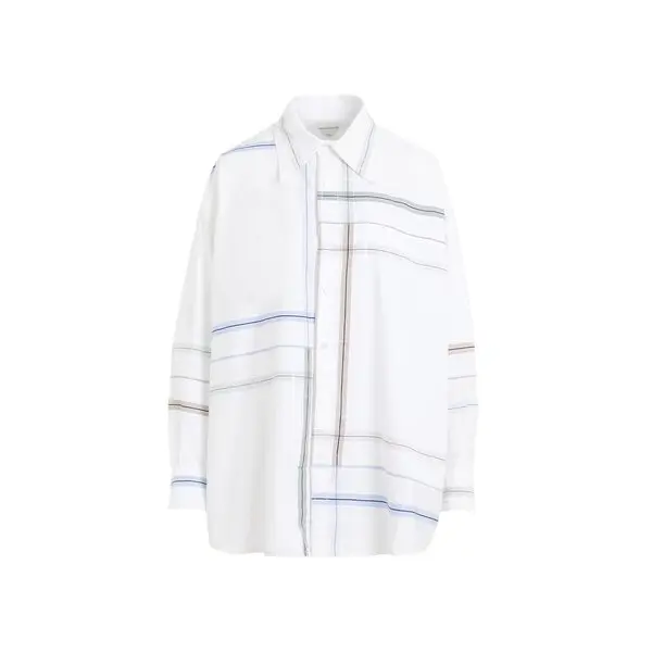Bottega Veneta Check Shirt - White