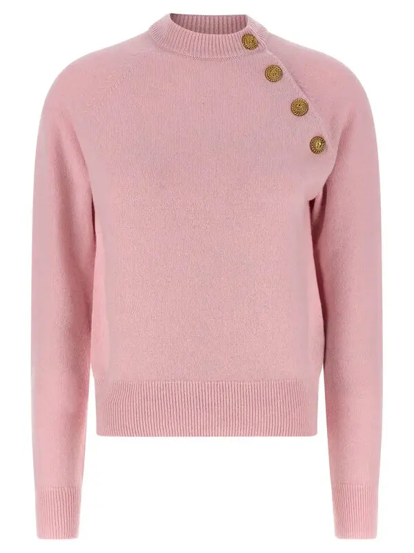 Balmain Cashmere Blend Sweater - Pink