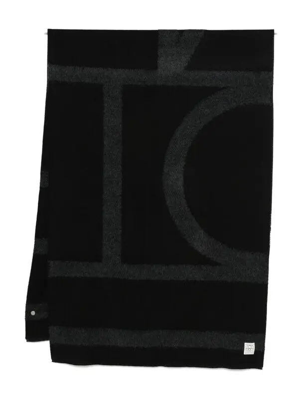 TOTEME Wool Monogram Scarf - Multicolor