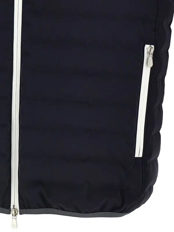 Brunello Cucinelli Logo Vest - Blue