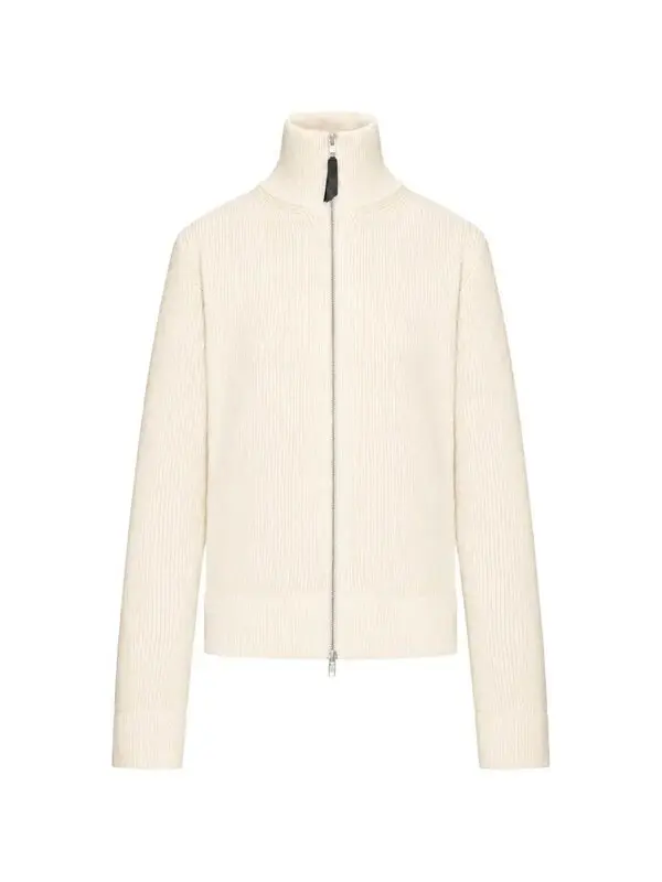 MAISON MARGIELA Ribbed Zip-up Cardigan