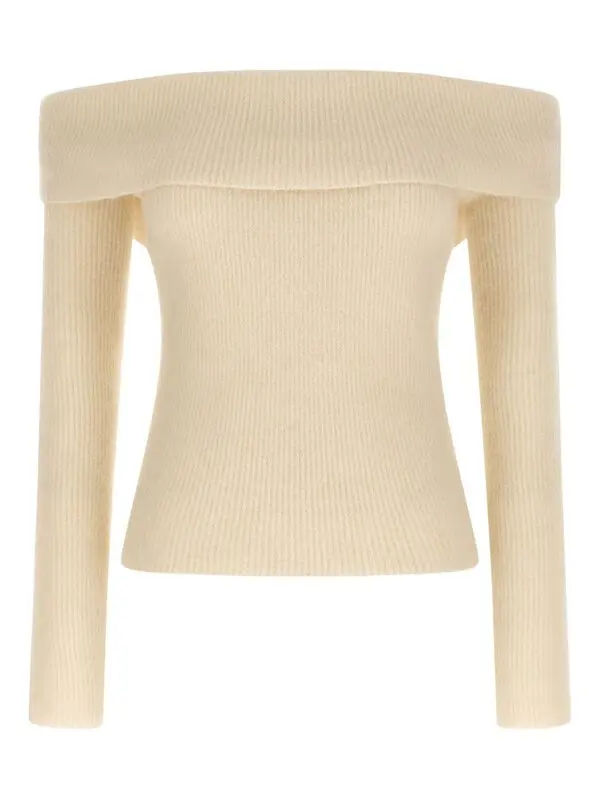 Rick Owens Wool Off-shoulder Sweater - Multicolor
