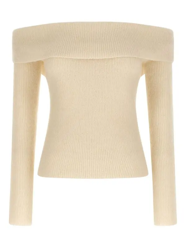 Rick Owens Wool Off-shoulder Sweater - Multicolor