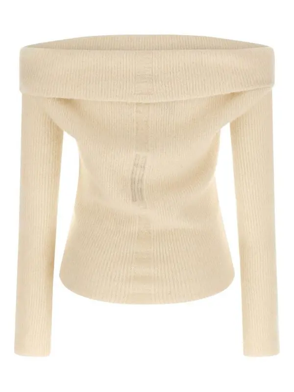 Rick Owens Wool Off-shoulder Sweater - Multicolor