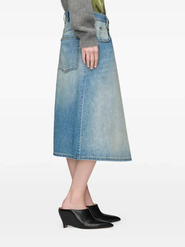 MAISON MARGIELA Wrap-style Denim Skirt