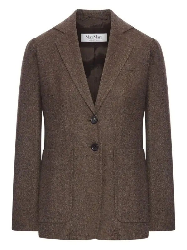 Max Mara Wool Single-breasted Jacket - Multicolor