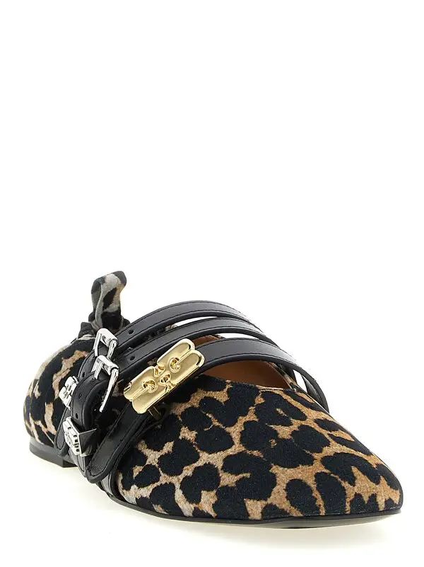 GANNI Sue Triple' Ballet Flats