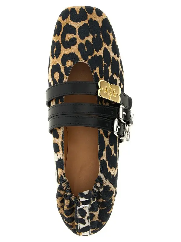 GANNI Sue Triple' Ballet Flats
