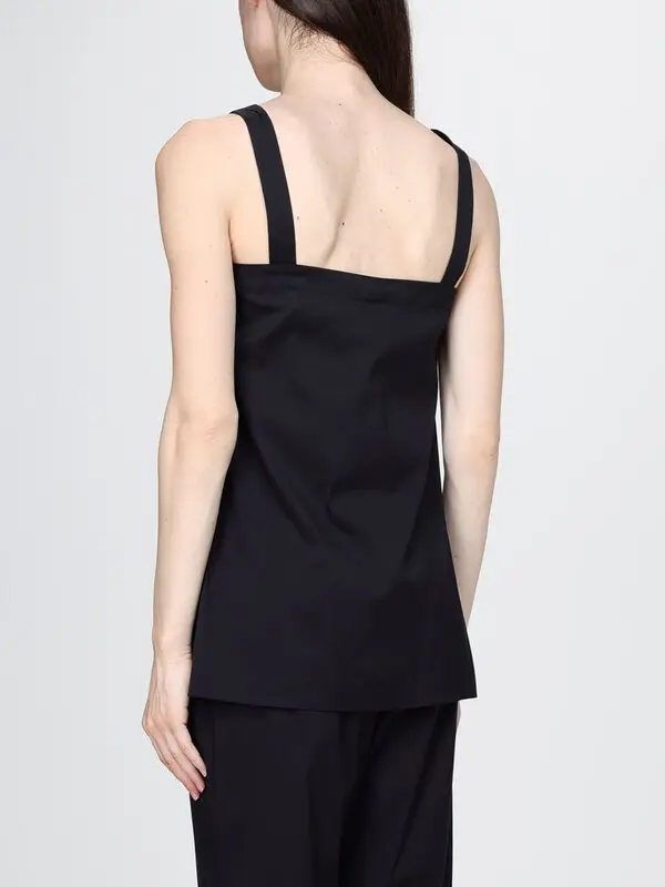 Max Mara Straight-neck Off-shoulder Top - Black
