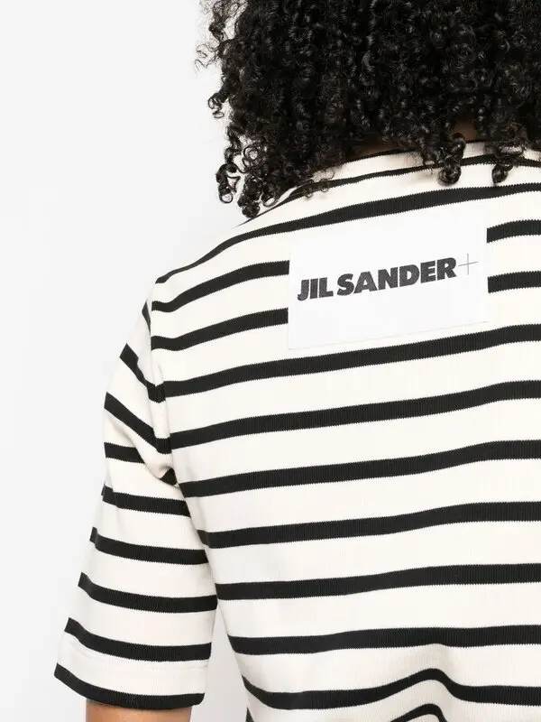 JIL SANDER Striped Cotton T-shirt
