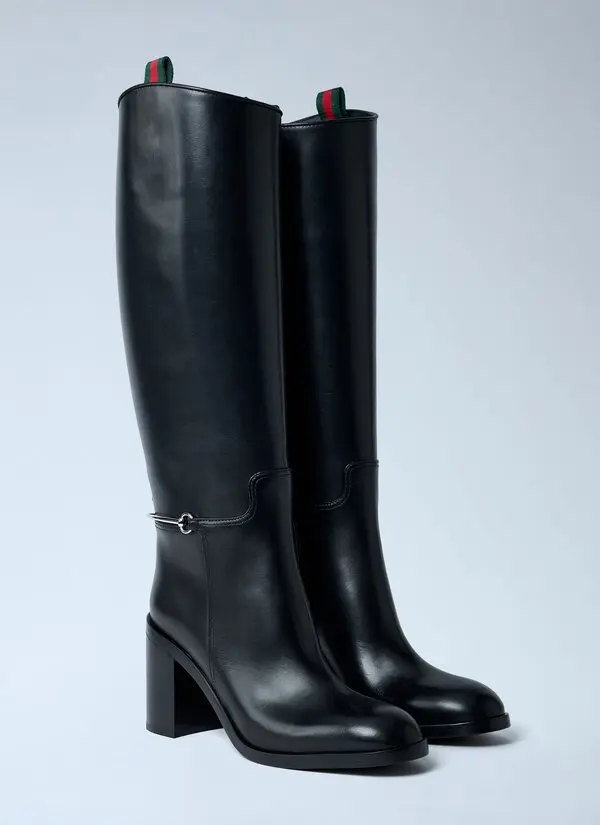 Gucci Slim Clamp Knee-high Boots