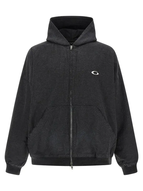 Balenciaga Trompe L'œil Hoodie - Gray