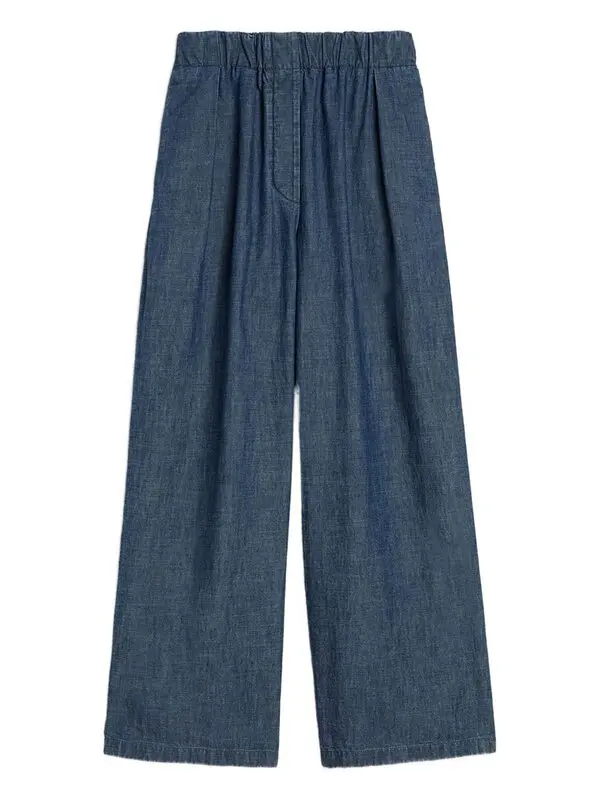 JIL SANDER Cotton Wide-leg Trousers