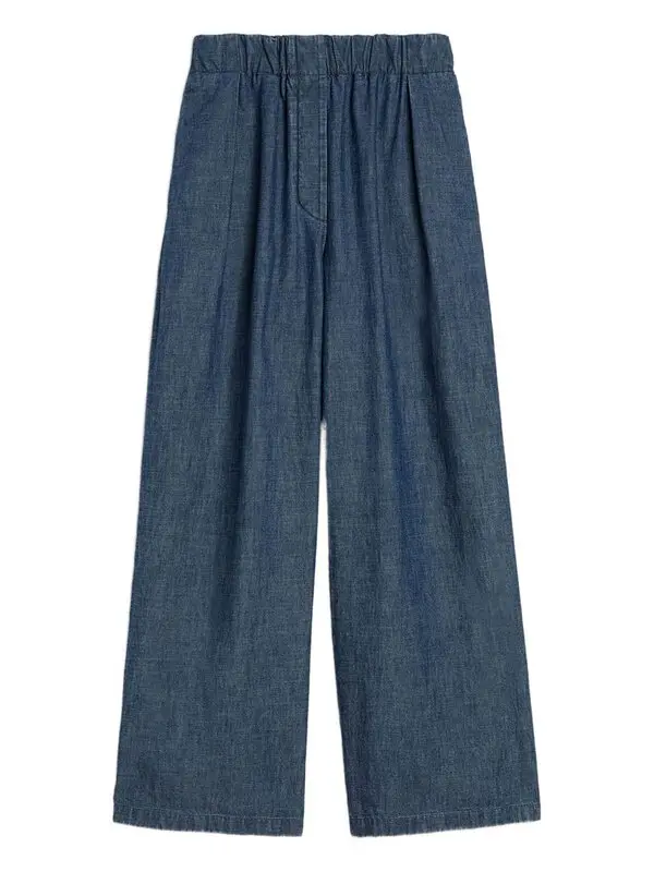 JIL SANDER Cotton Wide-leg Trousers - Multicolor