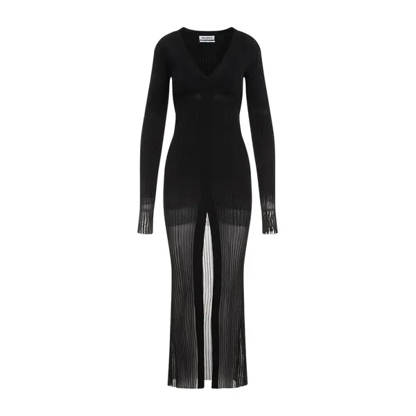 Attico Degrade Midi Dress - Black