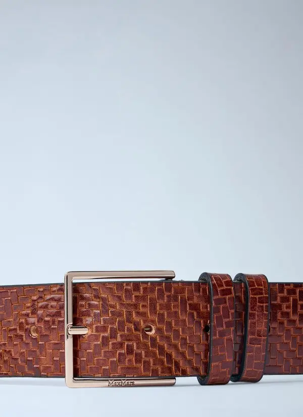 Max Mara Braided Leather Belt