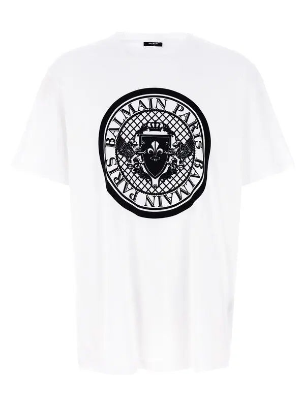 Balmain Velvet Logo T-shirt - Multicolor