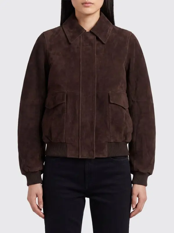 Loewe Suede Bomber Jacket - Multicolor